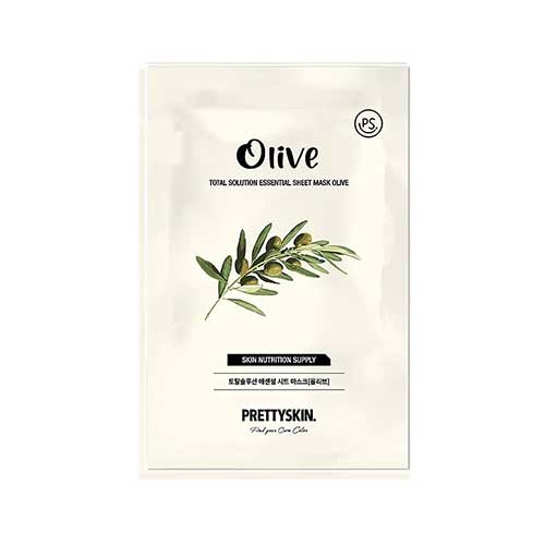 PRETTYSKIN TOTAL SOLUTION ESSENTIAL SHEET MASK | OLIVE – Kpop Beauty